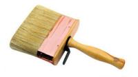 China Double Boiled White Bristle House Paint Brush 6inch Nylon Polyester for Industrial Use for sale