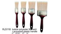 China White Bristle Paint Brush 2 Inch House Civil Polyester Paint Brush for Water Based Paint for sale