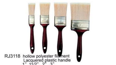 China White Bristle Paint Brush 2 Inch House Civil Polyester Paint Brush for Water Based Paint for sale
