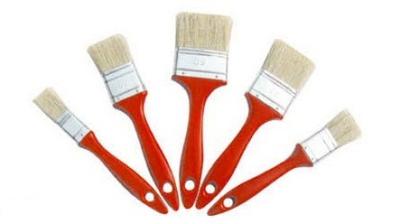 China ODM White Bristle 2 Inch Paint Brush Bulk with Plastic Handle for Industrial & Commercial Use for sale