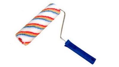 China Polyacrylic Woven Paint Roller Brush 7 Inch with 48mm Core and 11mm Nap for Professional Wall Painting for sale