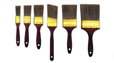 China 5-Inch Wide Bristle Polyester Trim Paint Brush Set with 23mm Width for Wall Painting for sale