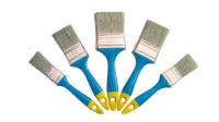 China Disposable Polyester White Bristle Paint Brush 30mm Width with Wood Handle for Industrial and DIY Use for sale