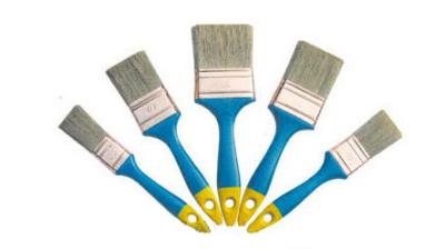 China Disposable Polyester White Bristle Paint Brush 30mm Width with Wood Handle for Industrial and DIY Use for sale