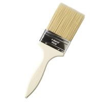 China Synthetic Filament Brush Medium Size Wood or Plastic Handle Silver Ferrule for Painting Cleaning for sale