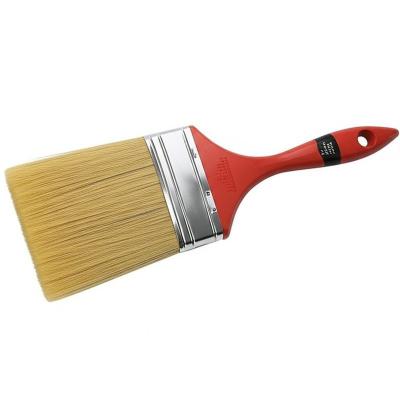 China Synthetic Fiber Bristle House Paint Brush 6 Inch Handle Wide Paint Brush for Walls Wood Furniture for sale