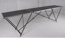 China 3M Portable Folding Aluminium Wallpaper Pasting Table 298x60x78cm with 2.7mm MDF Worktop for sale