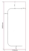 China OEM Zipped Doorway Dust Protector 110x240cm with White Zipper and 55g/m² Fleece for Painting and Decorating for sale
