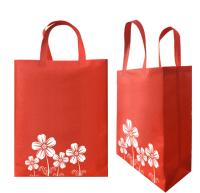 China 80g Red Non-Woven Carry Bags with Custom Printing | Bulk Shopper Bags 2,000-50,000+ Units for sale