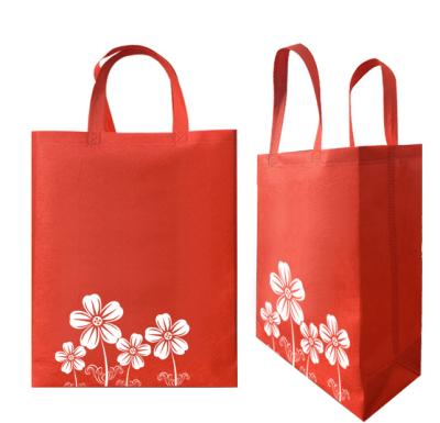 China 80g Red Non-Woven Carry Bags with Custom Printing | Bulk Shopper Bags 2,000-50,000+ Units for sale