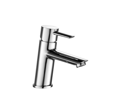 China Contemporary Single Chrome Finish Stylish Basin Mixer Taps T8822W for sale