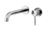 China Concealed Shower Mixer Faucet , Chrome Concealed Basin Taps Brass With Single Handle for sale