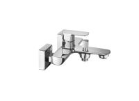 China Chrome Brass Wall Mounted Bathroom Mixer Taps 3 Years Warranty for sale