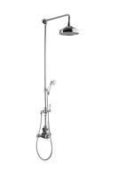 China Classical Style Bathroom Hot Water Tap / Polished Brass Thermostatic Bath Faucet for sale
