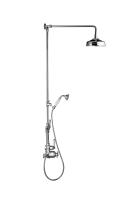 China Classical Style Bathroom Hot Water Tap / Polished Brass Thermostatic Bath Faucet for sale