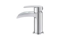 China Single Handle Sink Faucet Tap Polished Deck Mounted Bathroom Basin Taps for sale