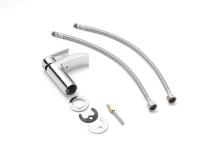 China Single Handle Sink Faucet Tap Polished Deck Mounted Bathroom Basin Taps for sale