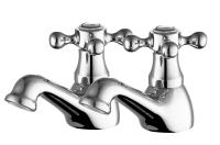 China Durable Brass Bathroom Taps , Contemporary Bath Tap Pairs With Ceramic Valve for sale