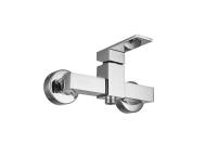 China Polished Brass Wall Mounted Shower Mixer Taps For Bathroom for sale