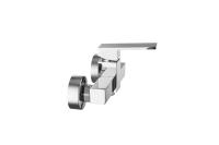 China Polished Brass Wall Mounted Shower Mixer Taps For Bathroom for sale