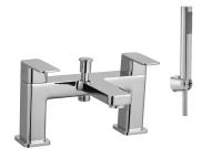 China Double Handle Shower Faucet Mixer Taps Brass Material for Bathroom for sale