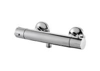 China 0.5-3.0 Bar Thermostatic Mixer Taps Chrome Finish Brass Material for sale