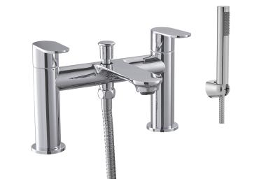 China Modern Bath Shower Mixer Taps  0.5 Bar -3.0 Bar with Double Handle for sale