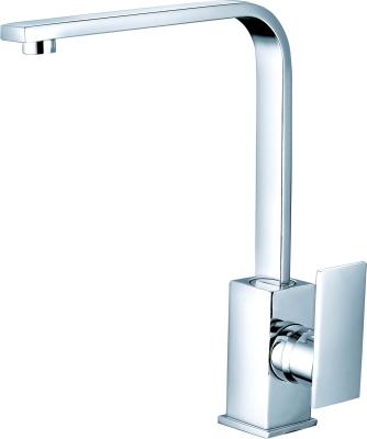 China Contemporary Kitchen Mixer Taps Faucets Brass Material With Single Handle for sale