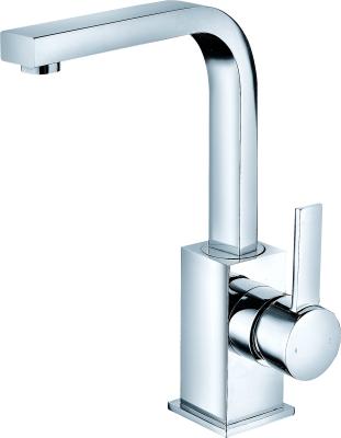 China Single Handle Polished Brass Kitchen Mixer Taps For Kitchen T81031 for sale