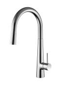China Single Handle Brass Kitchen Mixer Taps With Chrome Finish T81037 for sale