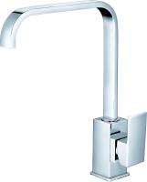 China Modern Style Kitchen Mixer Taps Chrome Finish Kitchen Basin Faucet for sale