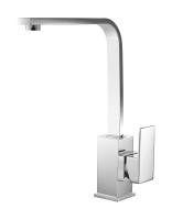 China Single Handle Chrome Finish Contemporary Kitchen Mixer Taps T81047 for sale