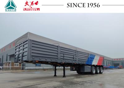 China 40FT Dropside Semi Trailer Heavy Duty Side Wall Trailer With 1200mm Height wall for sale