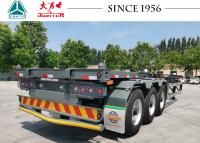 China 40FT Skeletal Chassis Semi Trailers Tri-Axle Skeleton Semi Trailer Container Trailer for sale