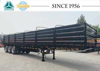 China Grain Semi Trailer Drop Side Semi Trailer 30 Ton Trailer With Sideboard for sale