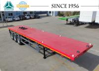 China Tri-Axle Flat Deck Trailer 3 Axle 40 Ft Flatbed Trailer Flatbed Semi Trailer for sale