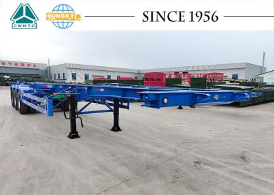 China Tri Axle Container Trailer 40Ft Trailer For Sale Container Skeleton Trailer for sale
