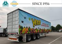 China Side Curtain Trailer Drop Side Tipping Trailer 40Ft Curtain Side Semi-Trailer for sale