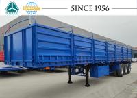 China 3-Axle Flatbed Trailer With Folding Sideboard Grain Semi Trailer For Sale for sale