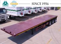China Flat Deck Trailer 3 Axle 40Ton Flatbed Trailer Bulk Cargo Semi Trailer for sale