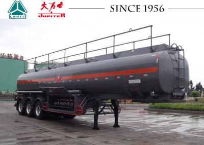 China 3 Axles 30000 Liters Fuel Tanker Trailer High Tensile Q345B Steel Material for sale