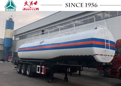 China 39000 Liters Fuel Tanker Trailer High Safety Factor For Carrying Fuel / Diesel for sale