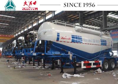 China V Type 2 Axles Bulk Cement Tanker Trailer With Diesel Engine 25-40 Tons Payload for sale