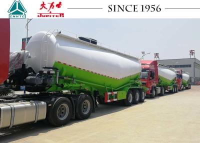 China 3 Axles Bulk Cement Tanker Trailer 60000 Kgs Max Payload With Polyurethane Painting for sale