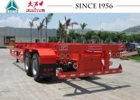 China 20 Ft Skeletal Trailers , 2 Axle Container Delivery Trailer For Terminal Use for sale