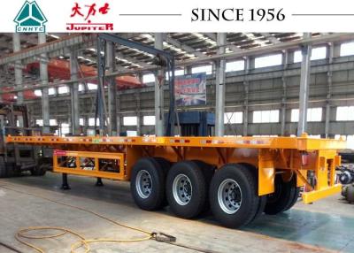 China 50 Tons 40FT Flatbed Trailer Heavy Duty With 3 Axles For West Africa for sale