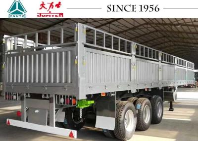 China Durable 13 Meter Drop Side Dump Trailer 40 Tons Payload With Impact Resistance for sale