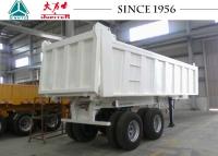 China Durable 20 To 30 CBM 30 Tons 2 Axle Square Shaped Tipper Semi-Trailer for sale