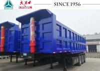 China 42 CBM Tipper Truck Trailer , 10 Wheel Dump Truck For Carrying Sand / Stone for sale