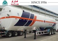 China Durable 3 Axle LNG Tank Trailer Vacuum Insulation Type 30-60 M³ Capacity for sale